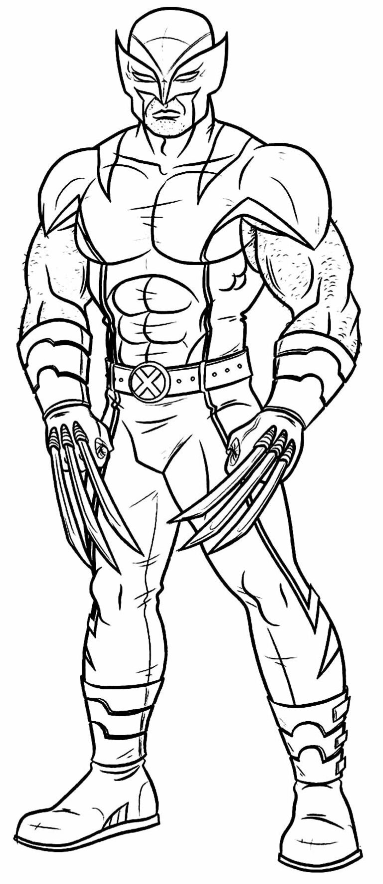 Desenhos do Wolverine para colorir - Bora Colorir