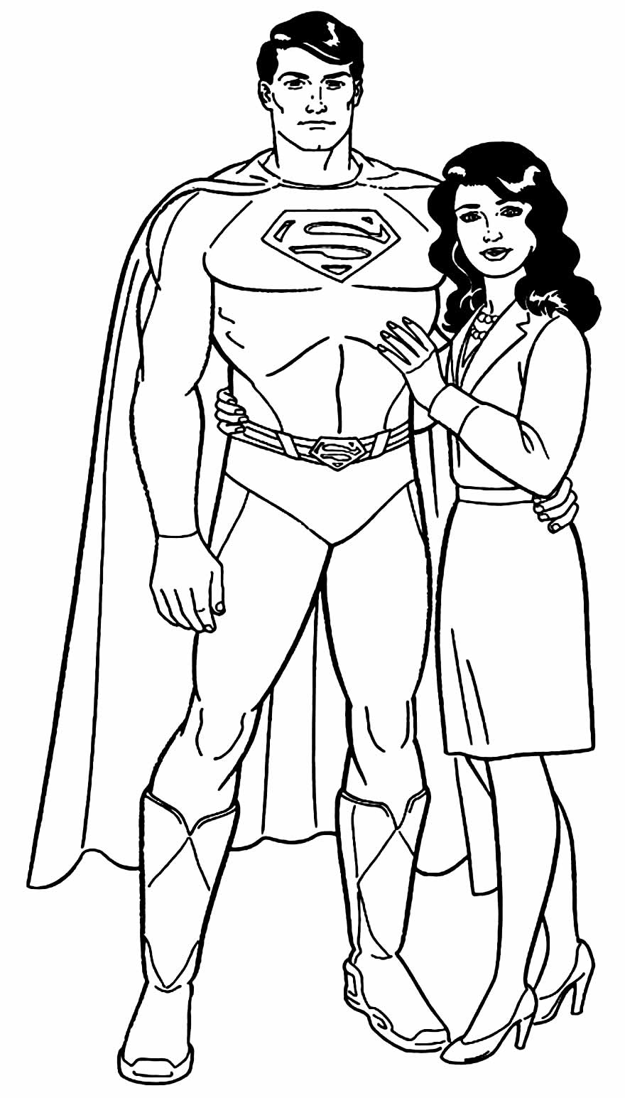 Desenhos do Super-Homem para colorir - Bora Colorir