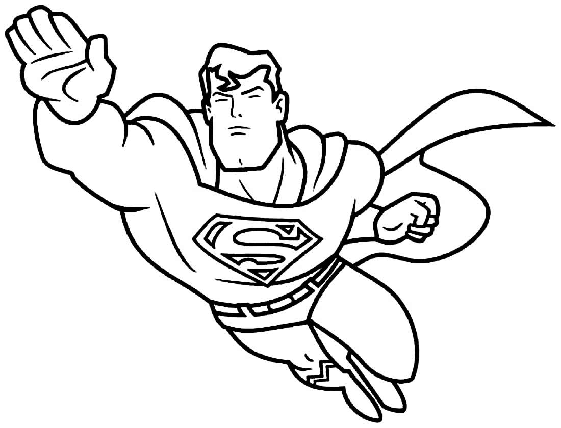 Desenhos do Super-Homem para colorir - Bora Colorir
