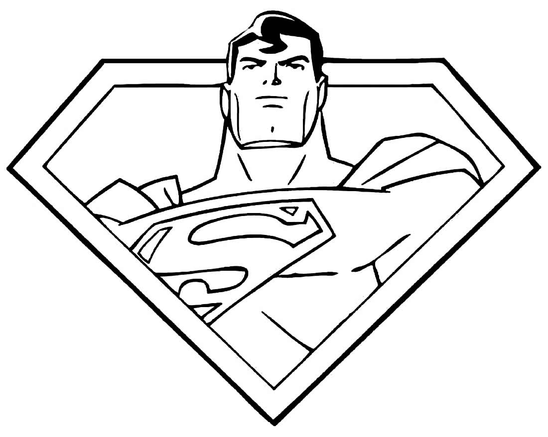 Desenhos do Super-Homem para colorir - Bora Colorir