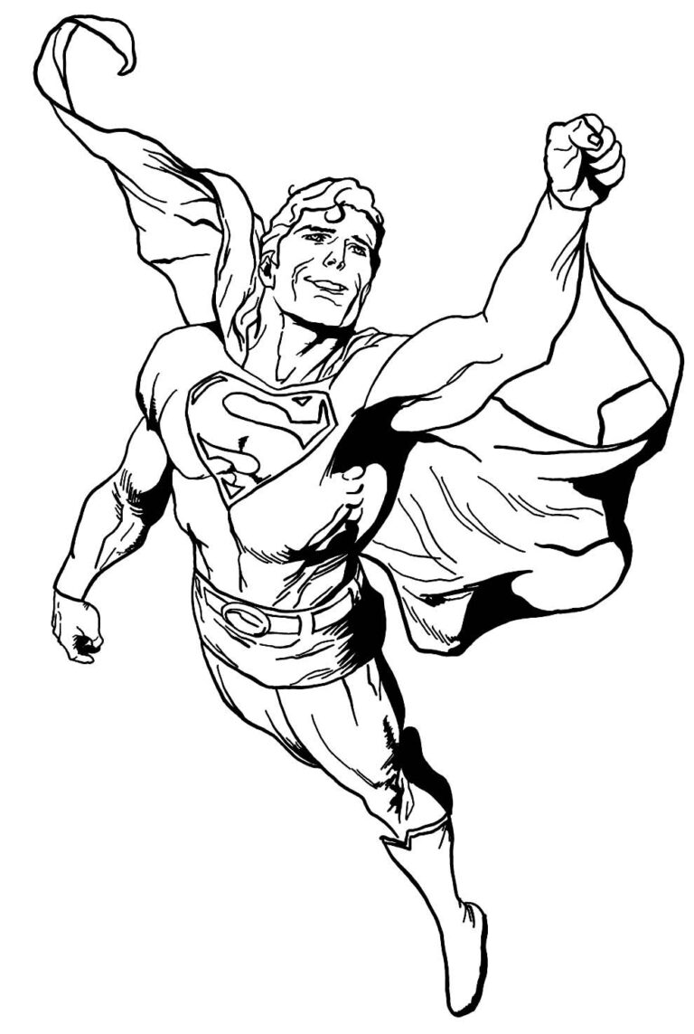 Desenhos do Super-Homem para colorir - Bora Colorir