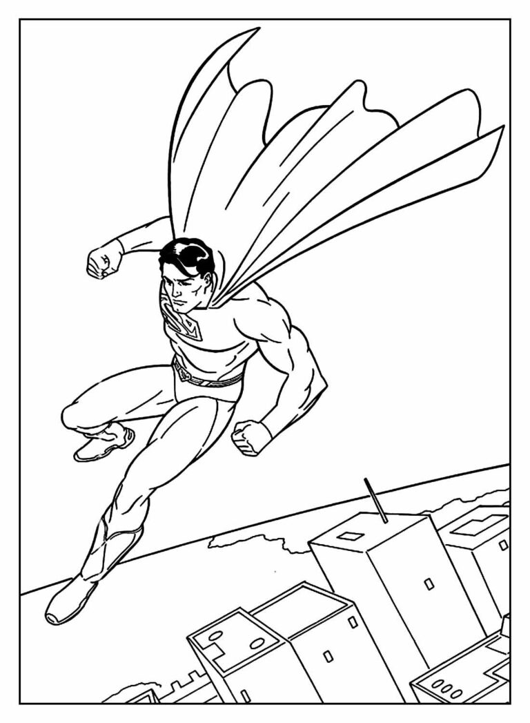 Desenhos do Super-Homem para colorir - Bora Colorir