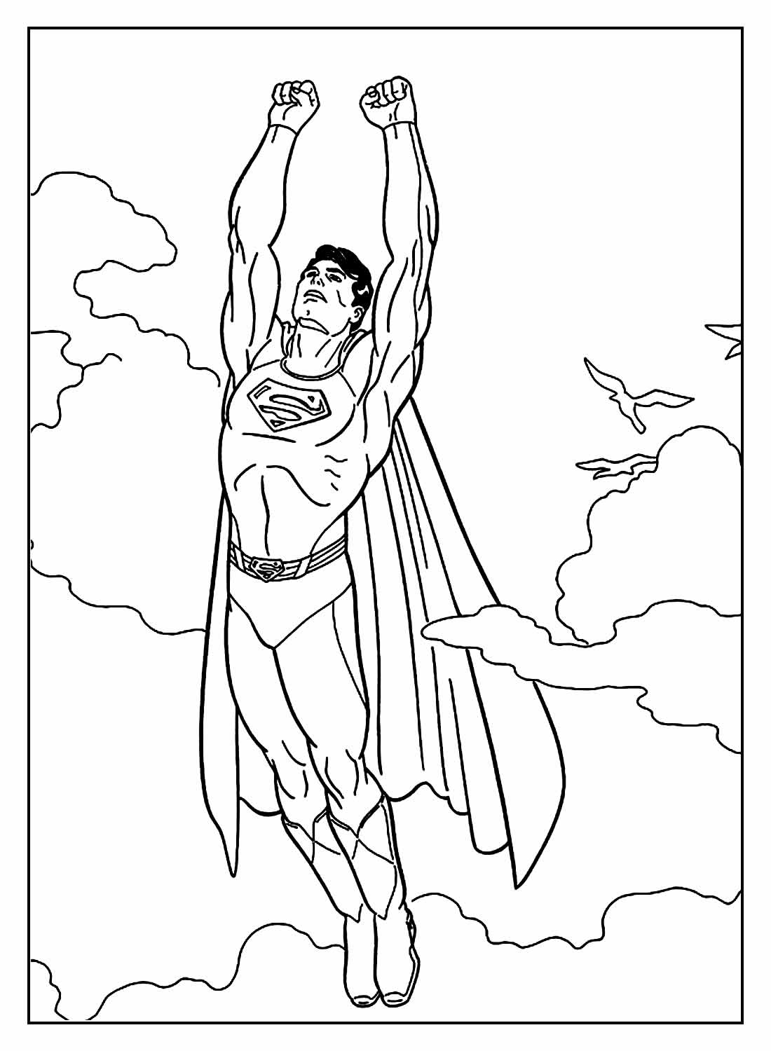 Desenhos do Super-Homem para colorir - Bora Colorir