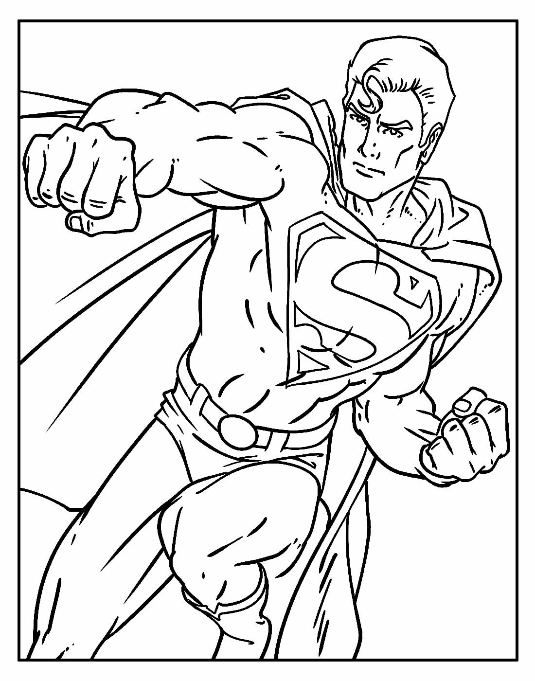 Desenhos do Super-Homem para colorir - Bora Colorir