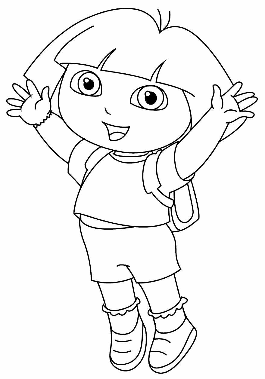 Desenhos da Dora Aventureira para colorir - Bora Colorir