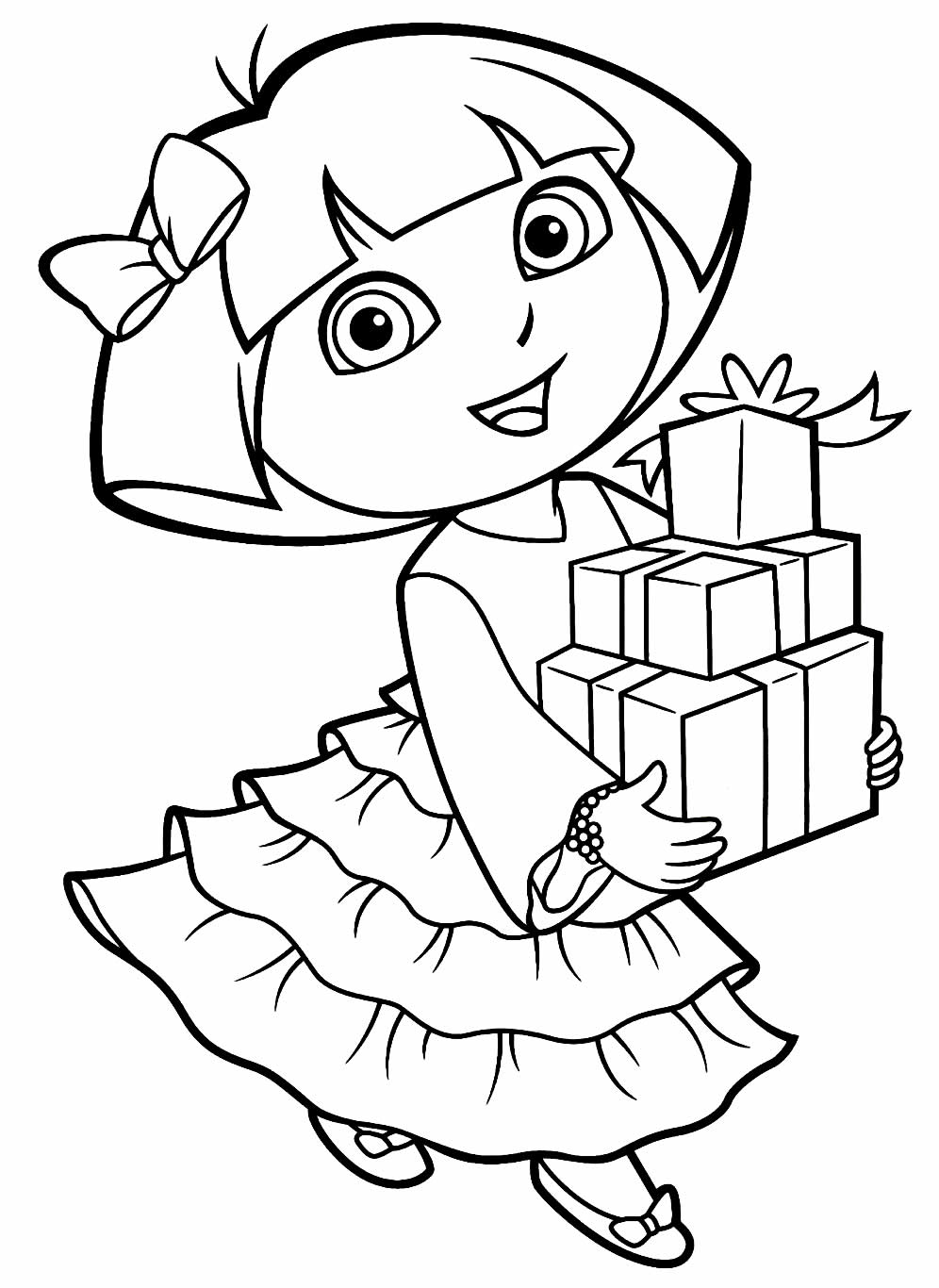 Desenhos da Dora Aventureira para colorir - Bora Colorir