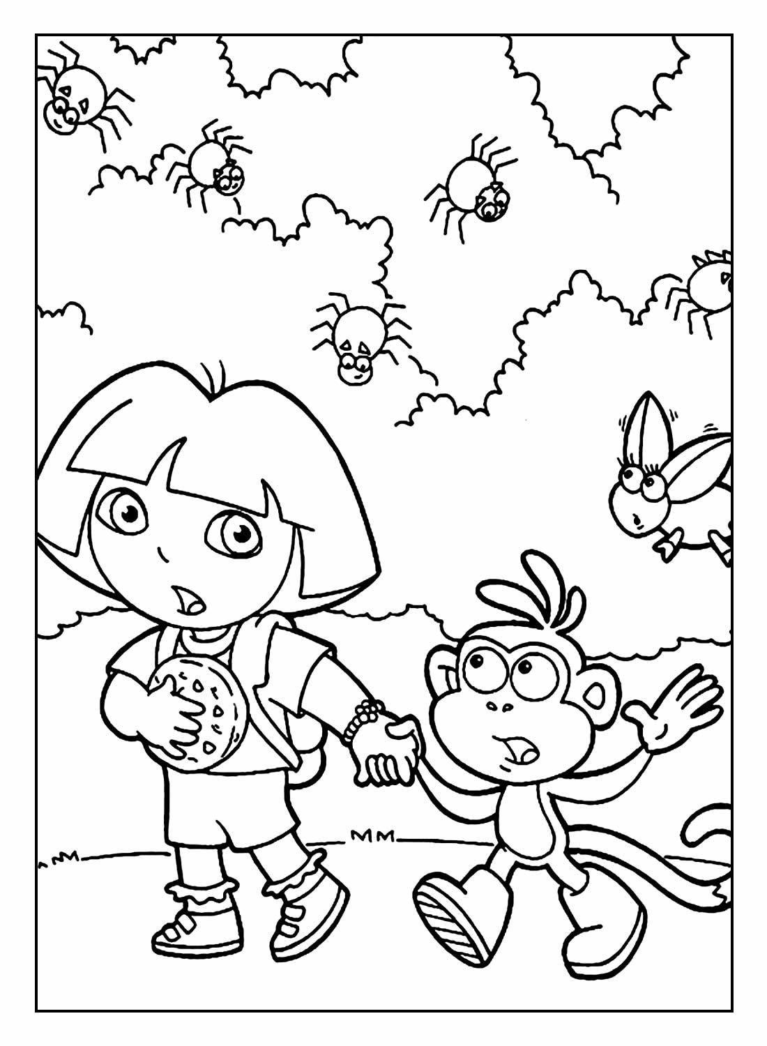 Desenhos da Dora Aventureira para colorir - Bora Colorir