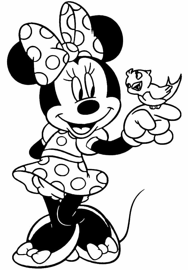 Desenhos da Minnie para colorir - Bora Colorir