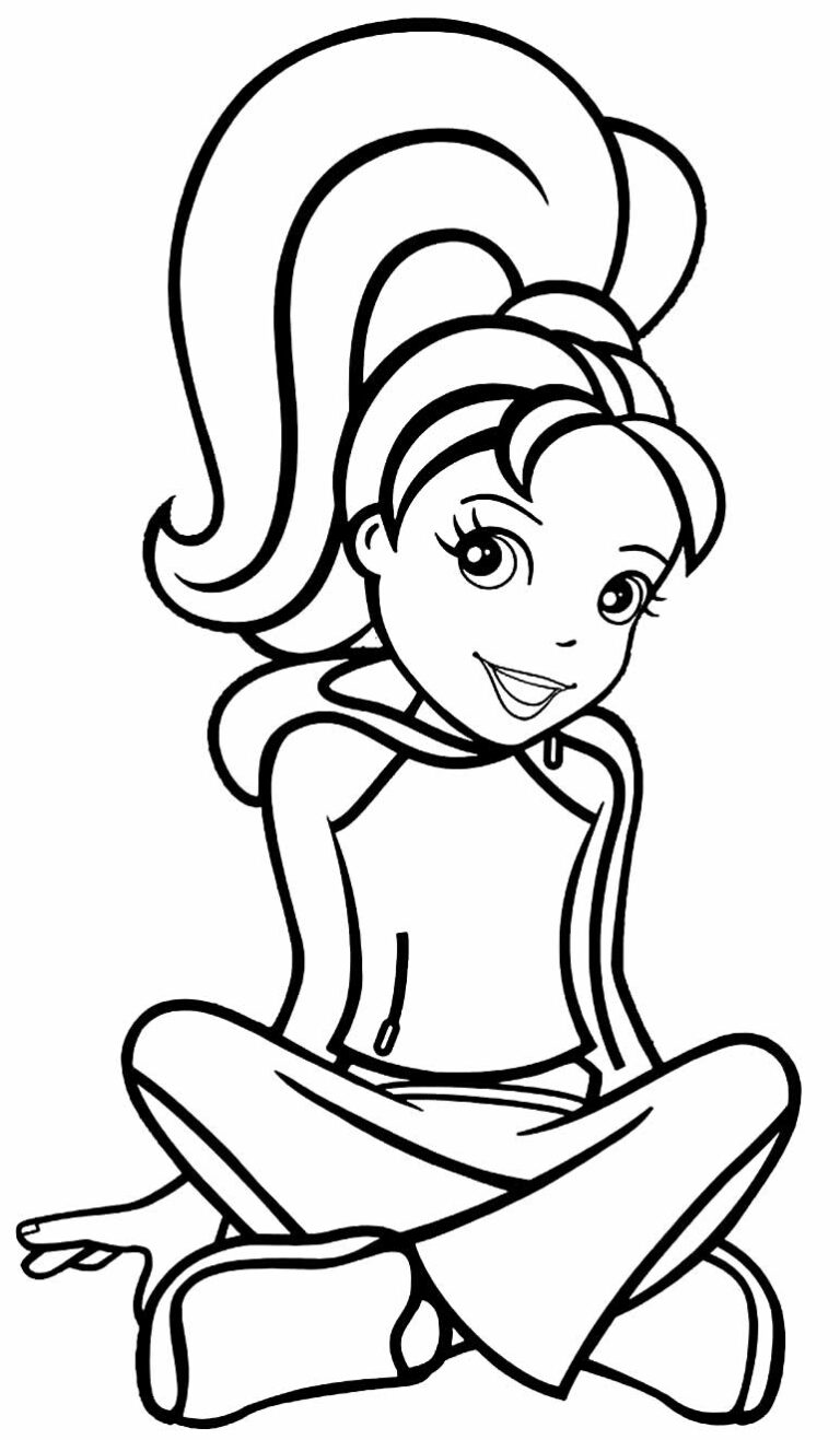 Desenhos da Polly Pocket para colorir - Bora Colorir