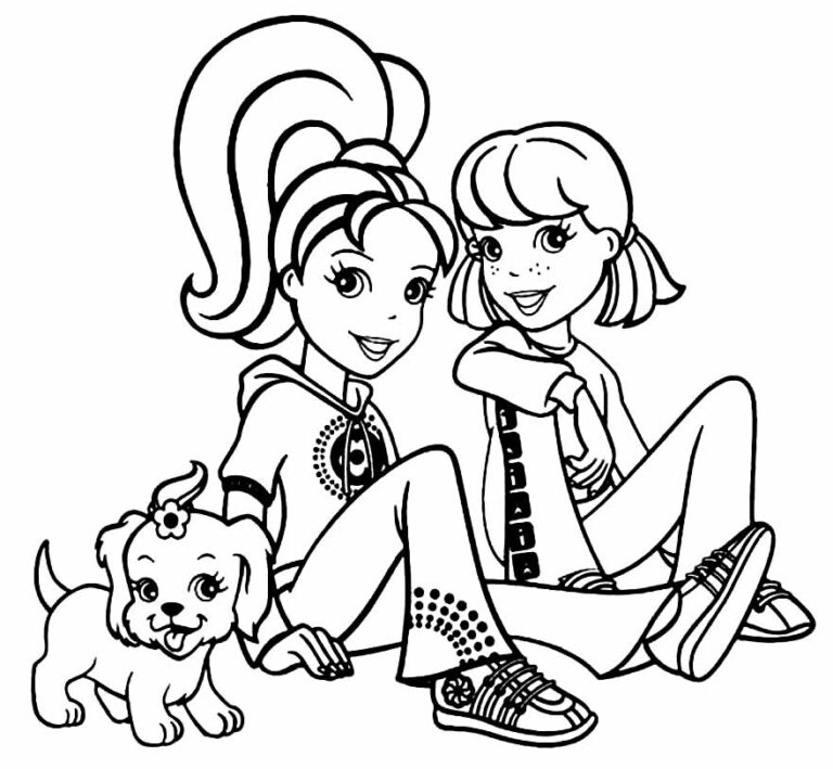 Desenhos da Polly Pocket para colorir - Bora Colorir