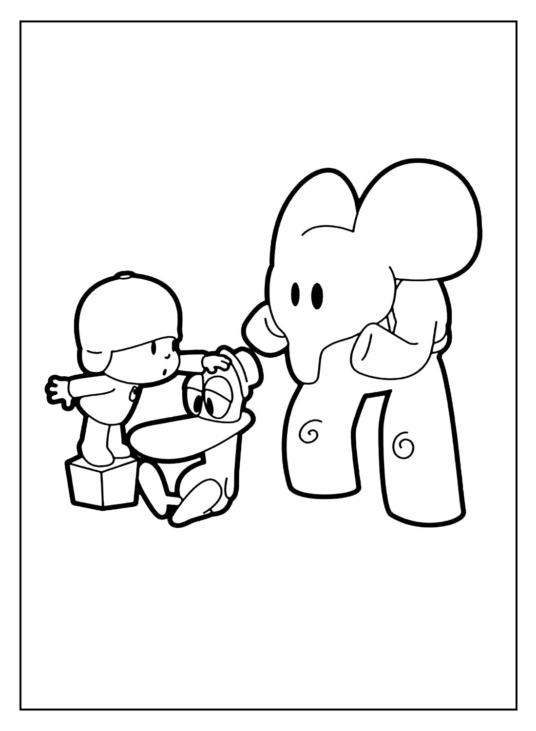 Desenhos de Pocoyo para colorir - Bora Colorir
