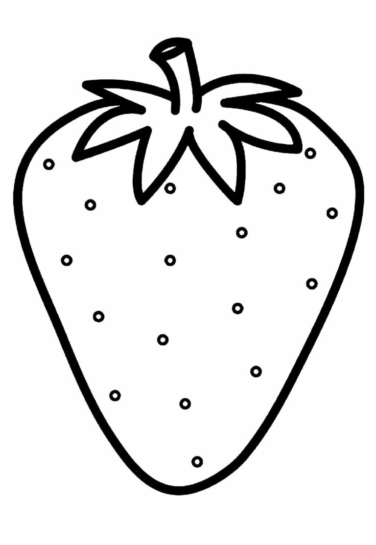 Desenhos de Morango para colorir - Bora Colorir