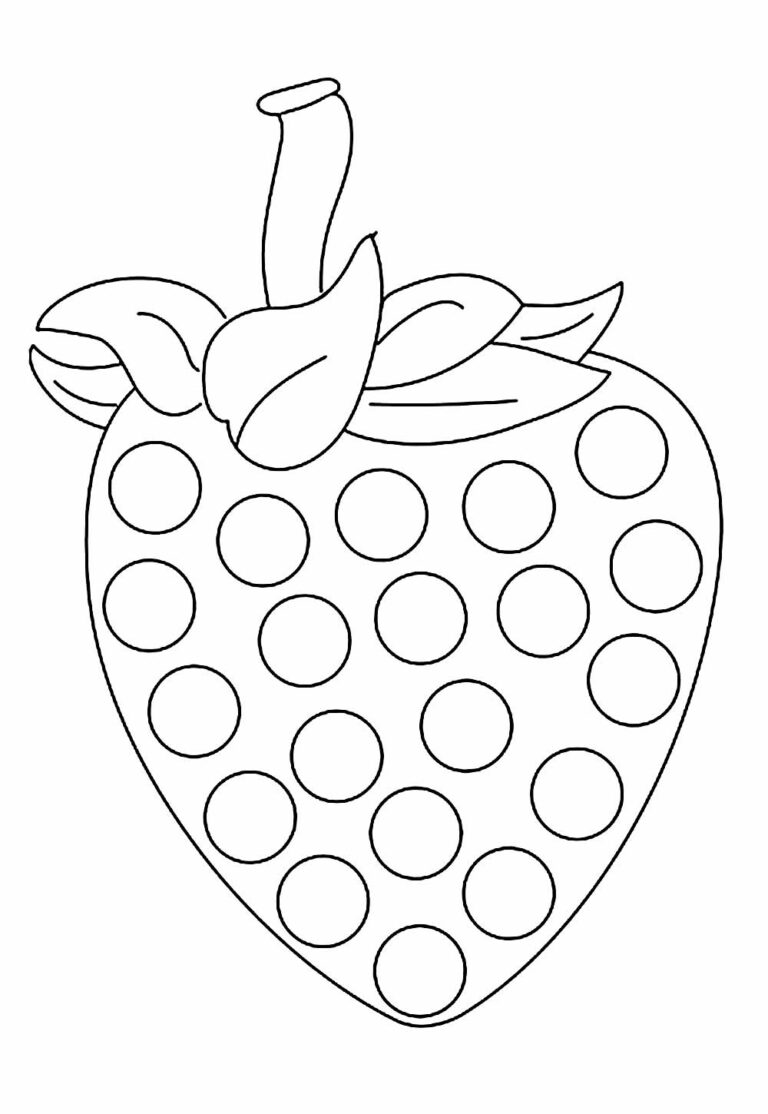 Desenhos de Morango para colorir - Bora Colorir