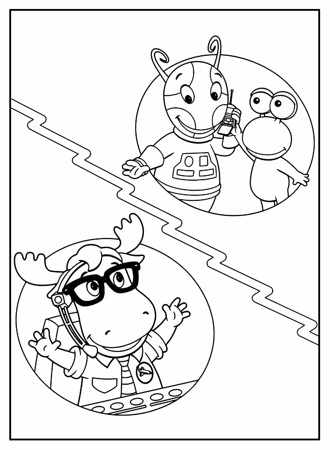 Desenhos dos Backyardigans para colorir - Bora Colorir