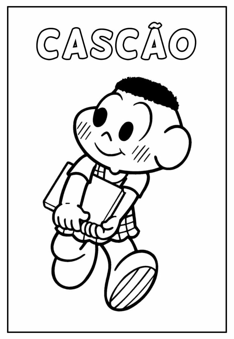 Desenhos do Cascão para colorir - Bora Colorir