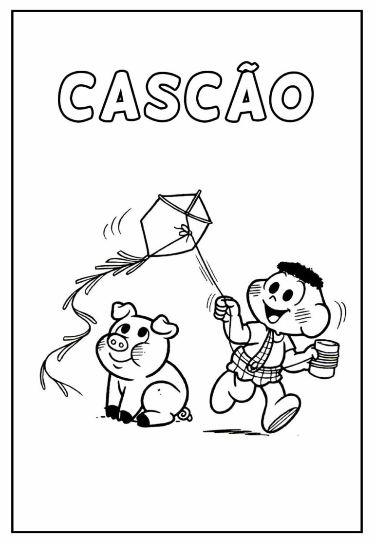 Desenhos do Cascão para colorir - Bora Colorir