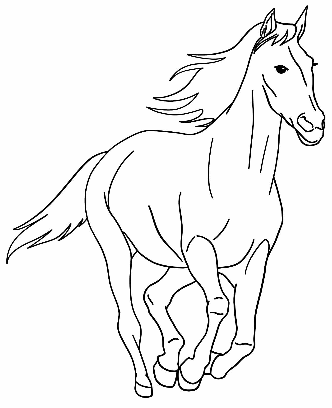 Desenhos de Cavalo para colorir - Bora Colorir