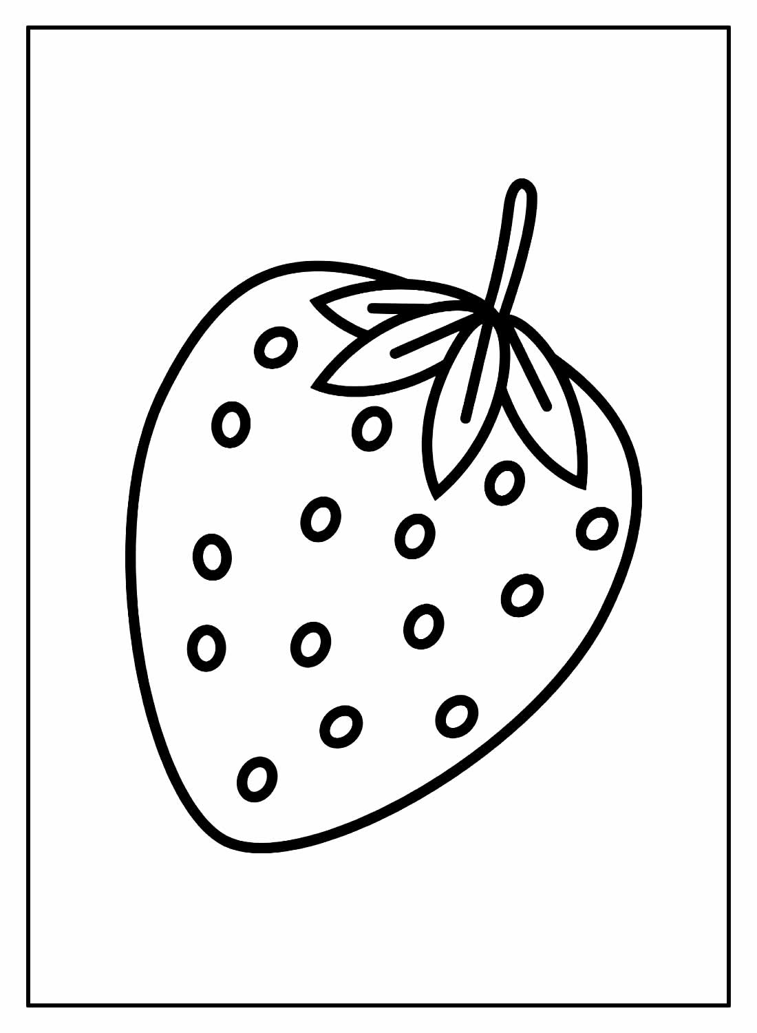 Desenhos de Morango para colorir - Bora Colorir