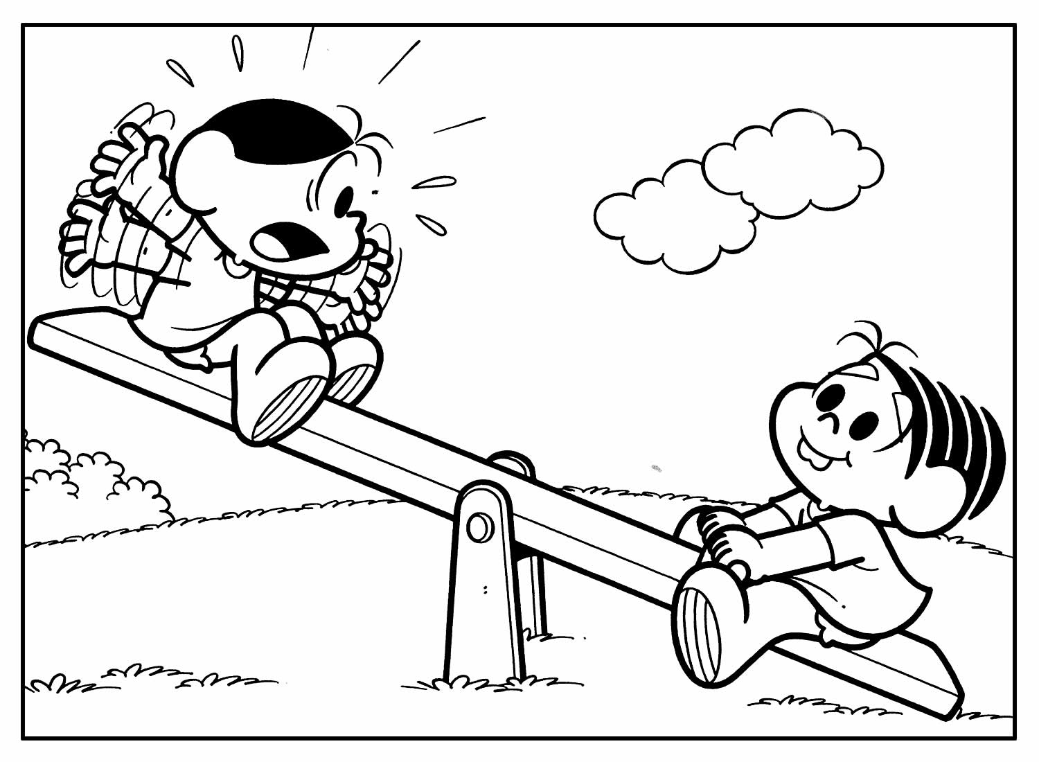 Desenhos da Magali para colorir - Bora Colorir
