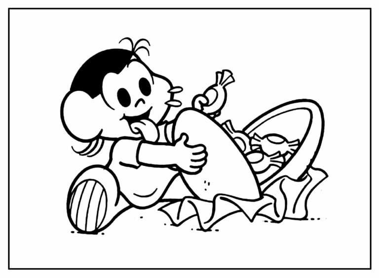 Desenhos da Magali para colorir - Bora Colorir