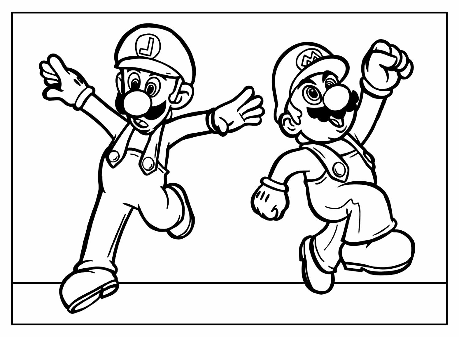 Desenhos de Mario Bros para colorir - Bora Colorir