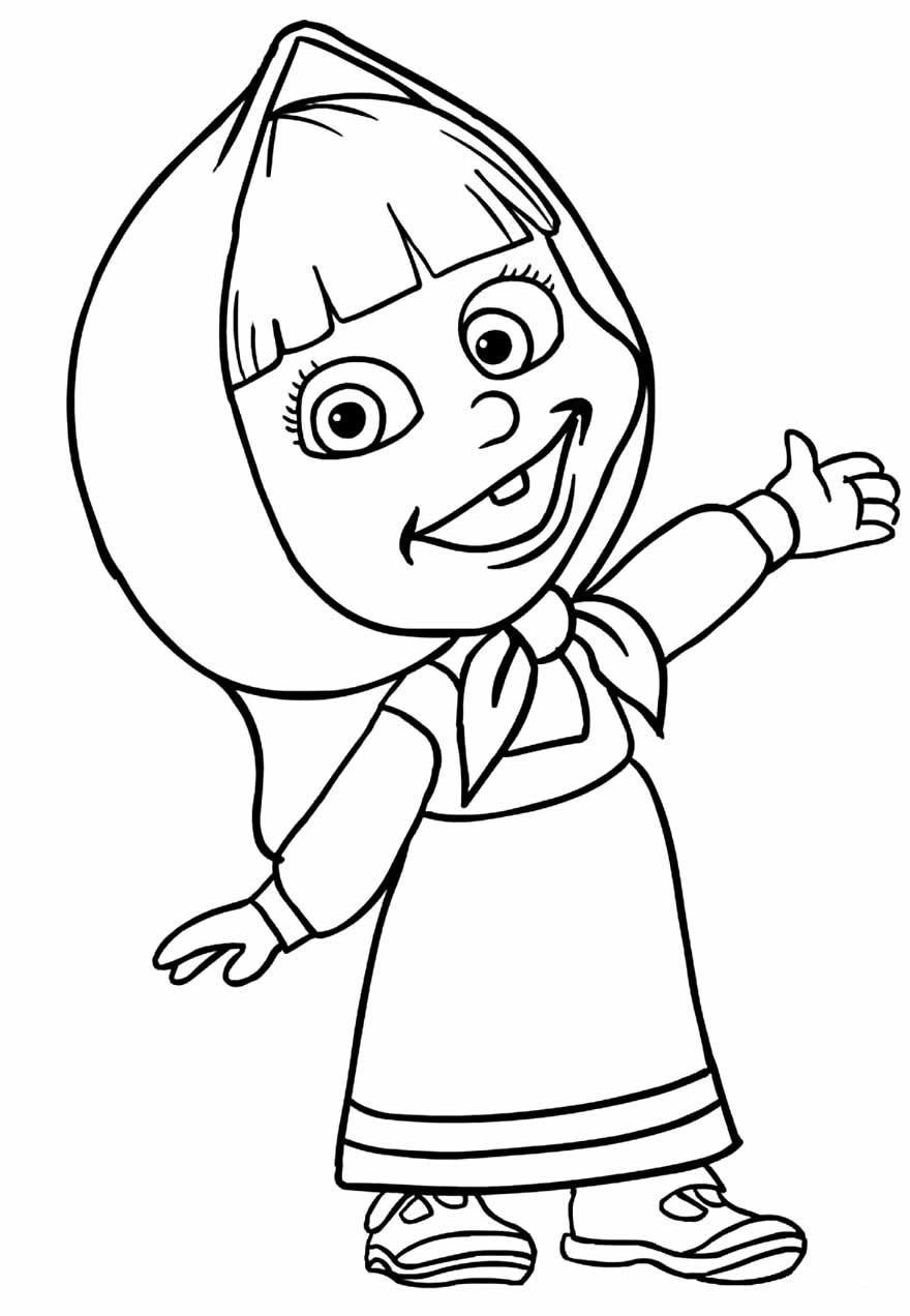 Desenhos de Masha e o Urso para colorir - Bora Colorir