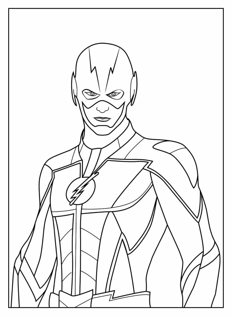 Desenhos do Flash para colorir - Bora Colorir
