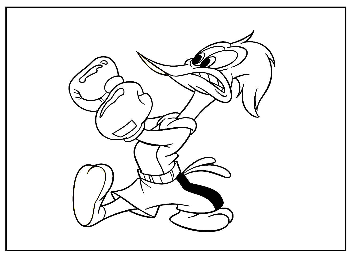 Pica Pau Colorir Desenhos Woodpecker Woody Desenho Colorat Colorear ...