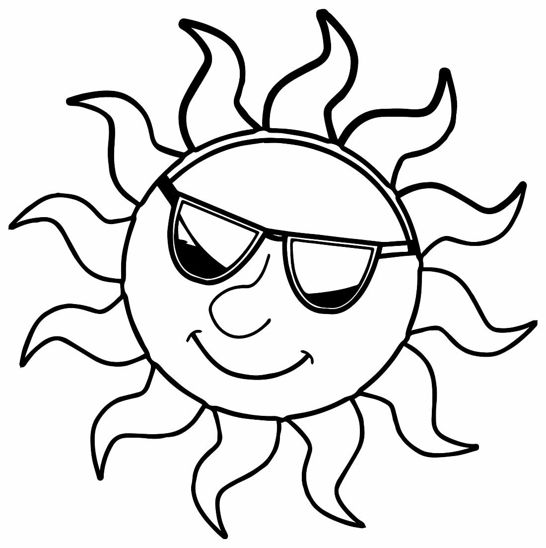 Desenhos de Sol para colorir - Bora Colorir