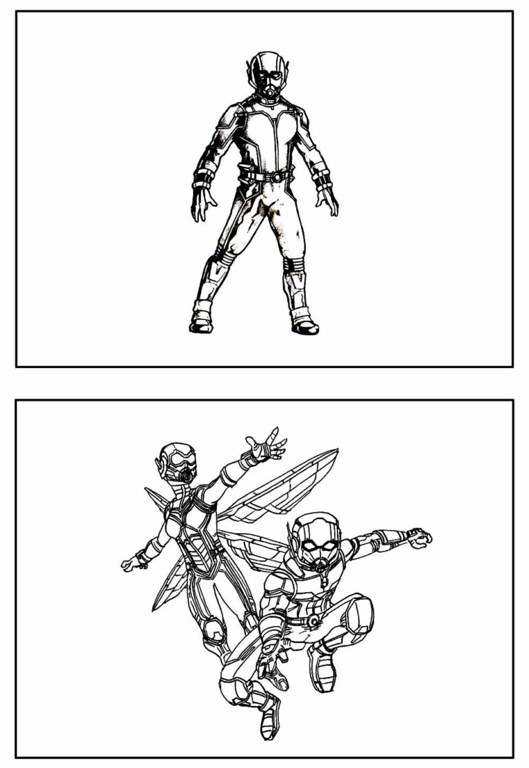 Desenhos do Homem Formiga para colorir - Bora Colorir