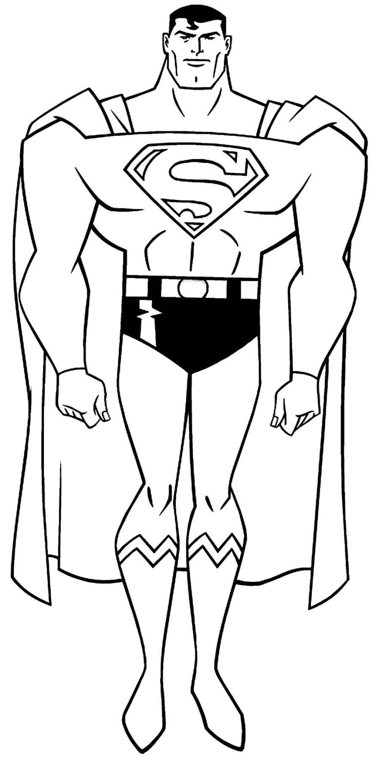 Desenhos do Super-Homem para colorir - Bora Colorir