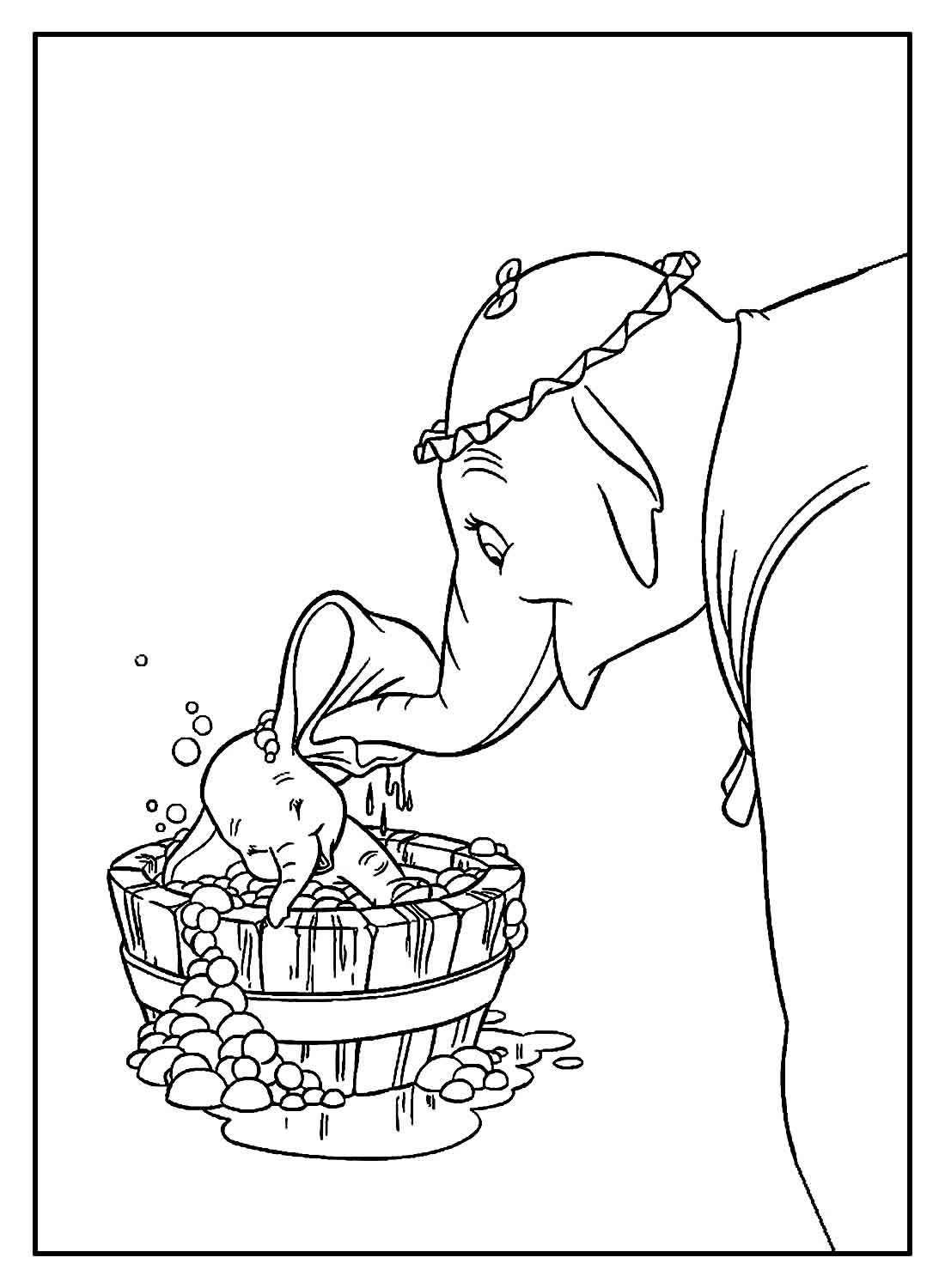 Desenhos do Dumbo para colorir - Bora Colorir