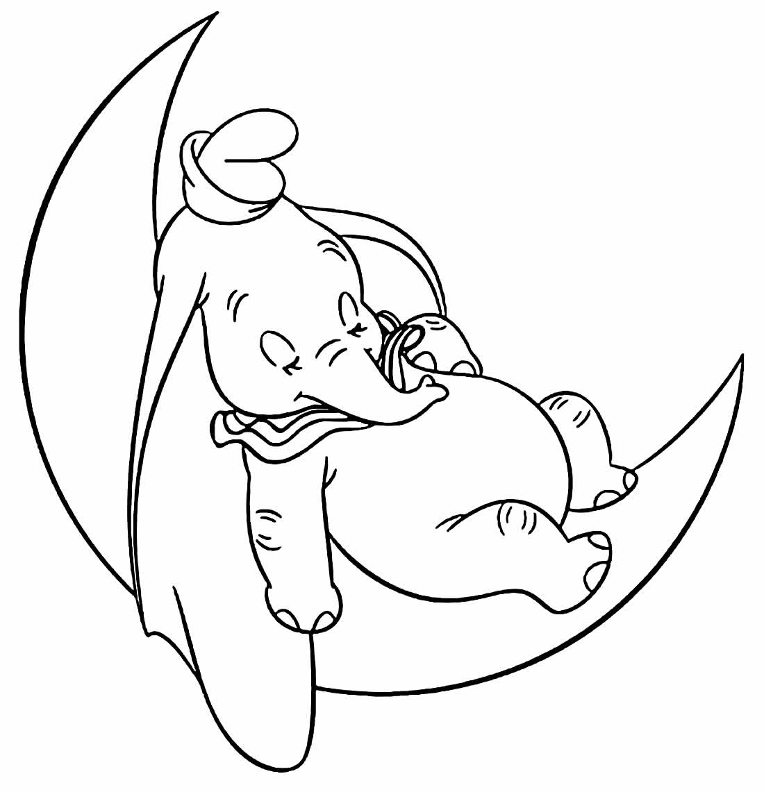Desenhos do Dumbo para colorir - Bora Colorir