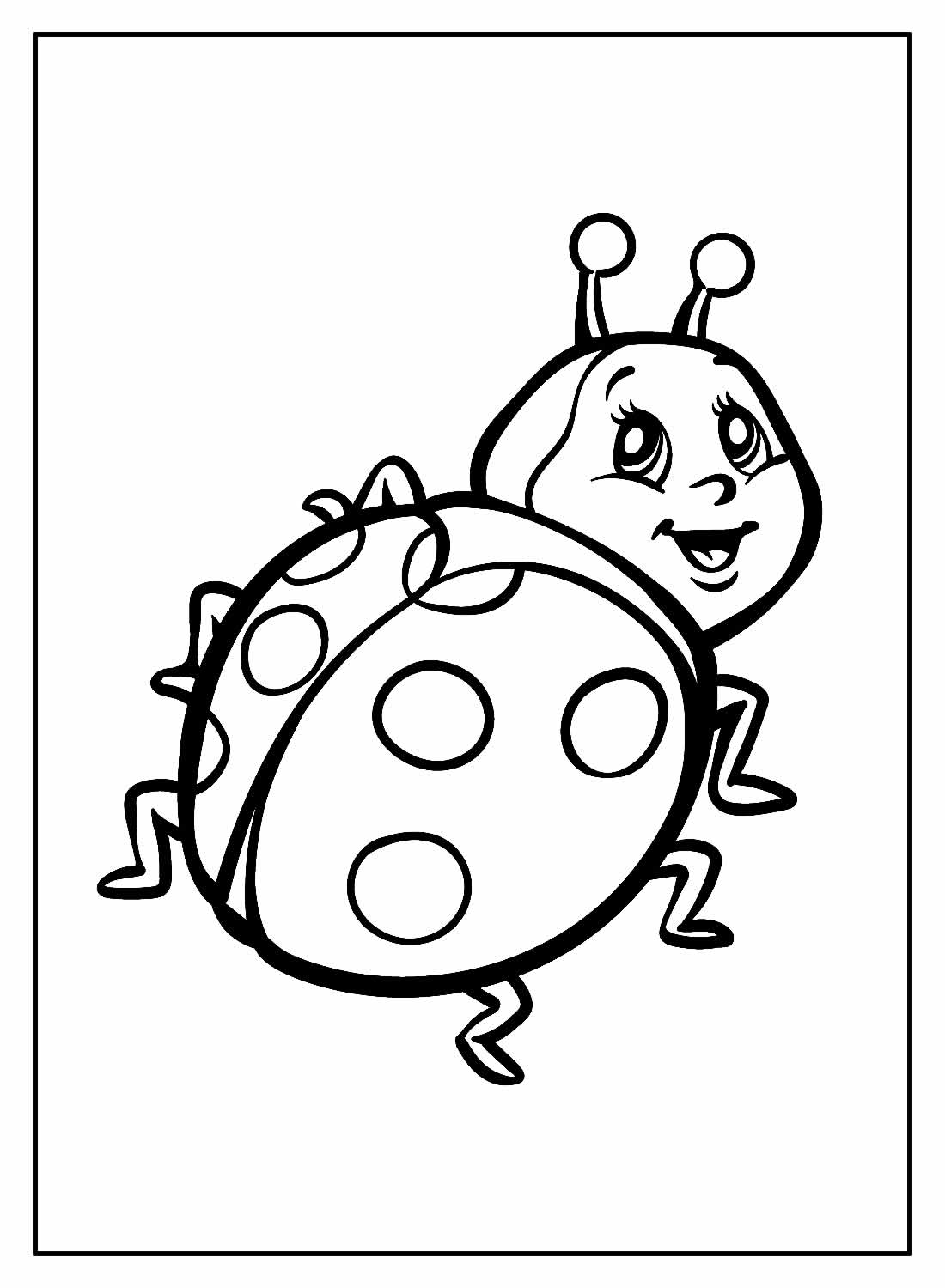 Desenhos de Insetos para colorir - Bora Colorir