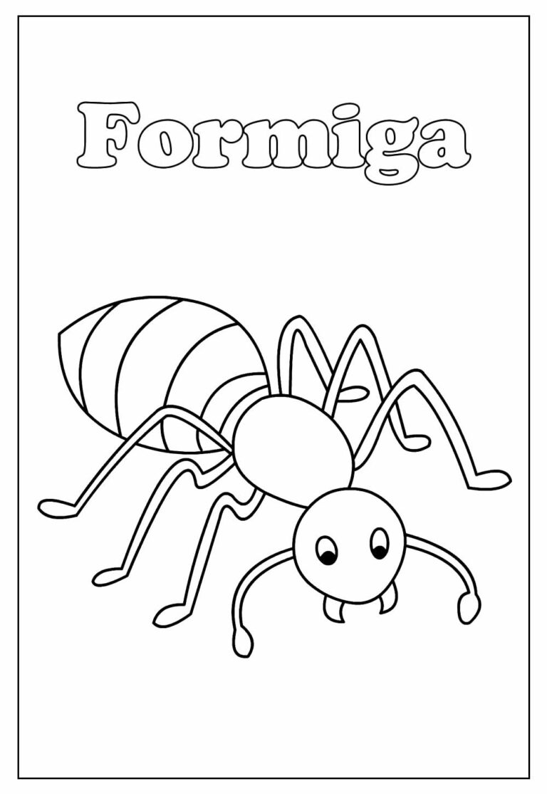 Desenhos de Insetos para colorir - Bora Colorir