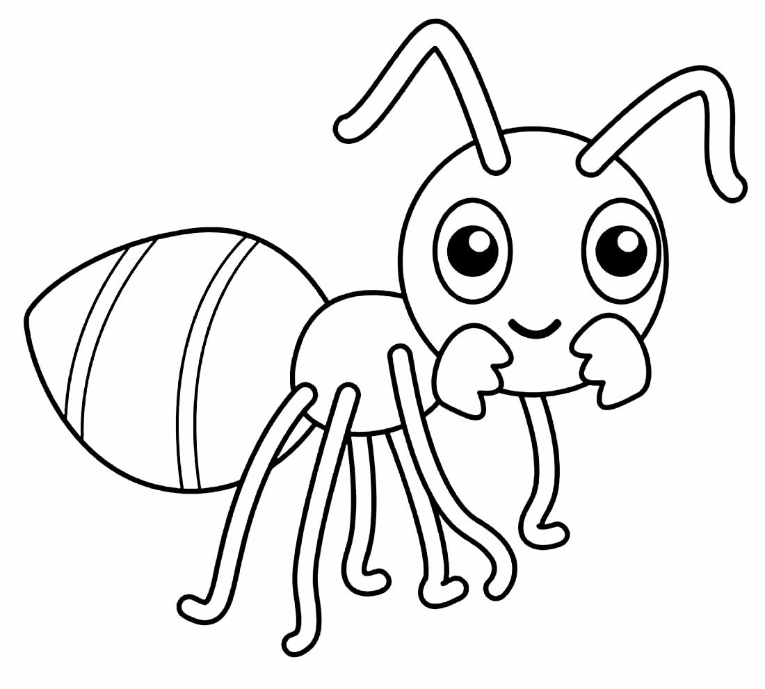 Desenhos de Insetos para colorir - Bora Colorir