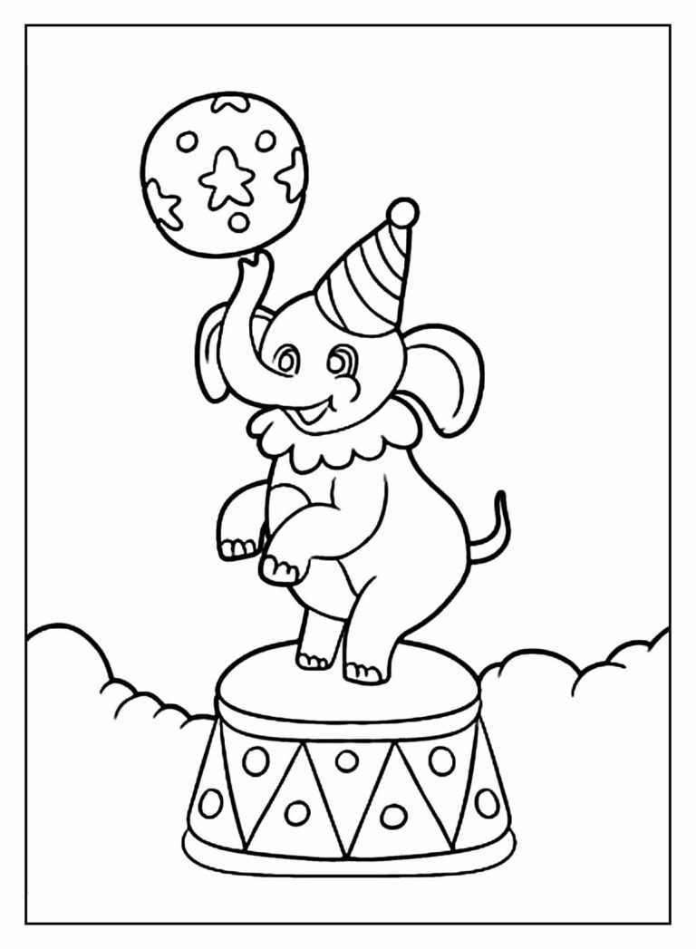Desenhos de Circo para colorir - Bora Colorir