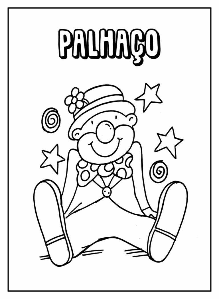 Desenhos de Circo para colorir - Bora Colorir