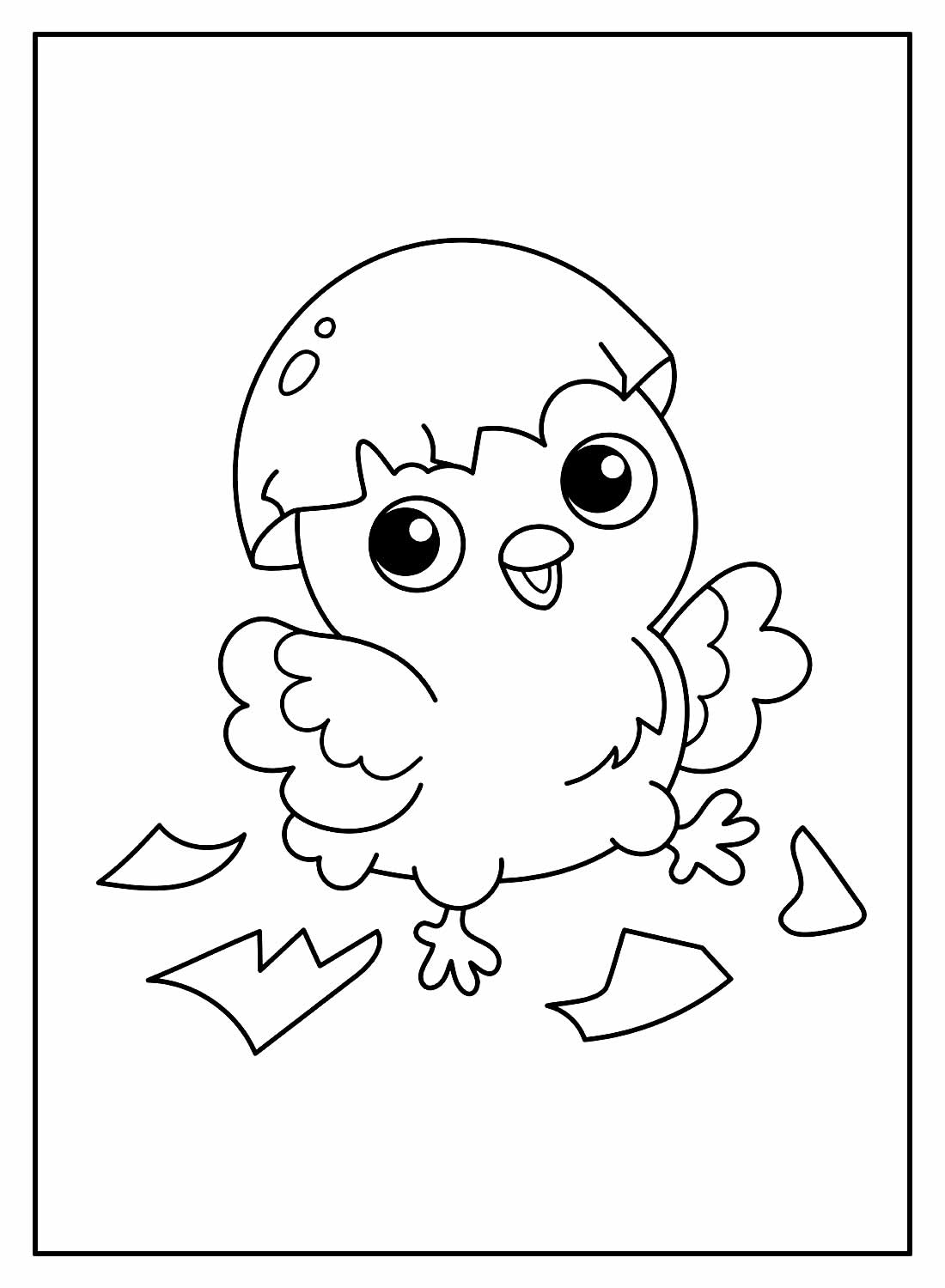 Desenhos De Pintinhos Para Colorir Bora Colorir