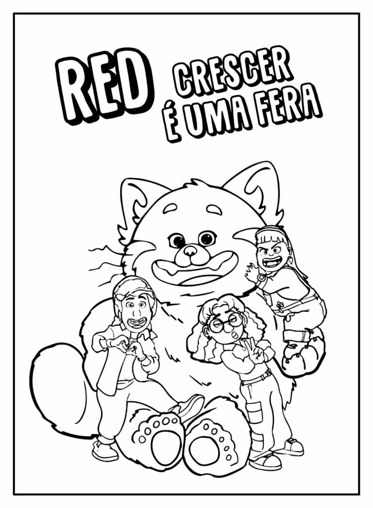 Desenhos de Red para colorir - Bora Colorir