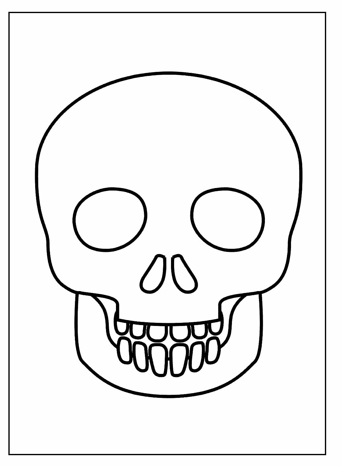 Desenhos de Caveira para colorir - Bora Colorir