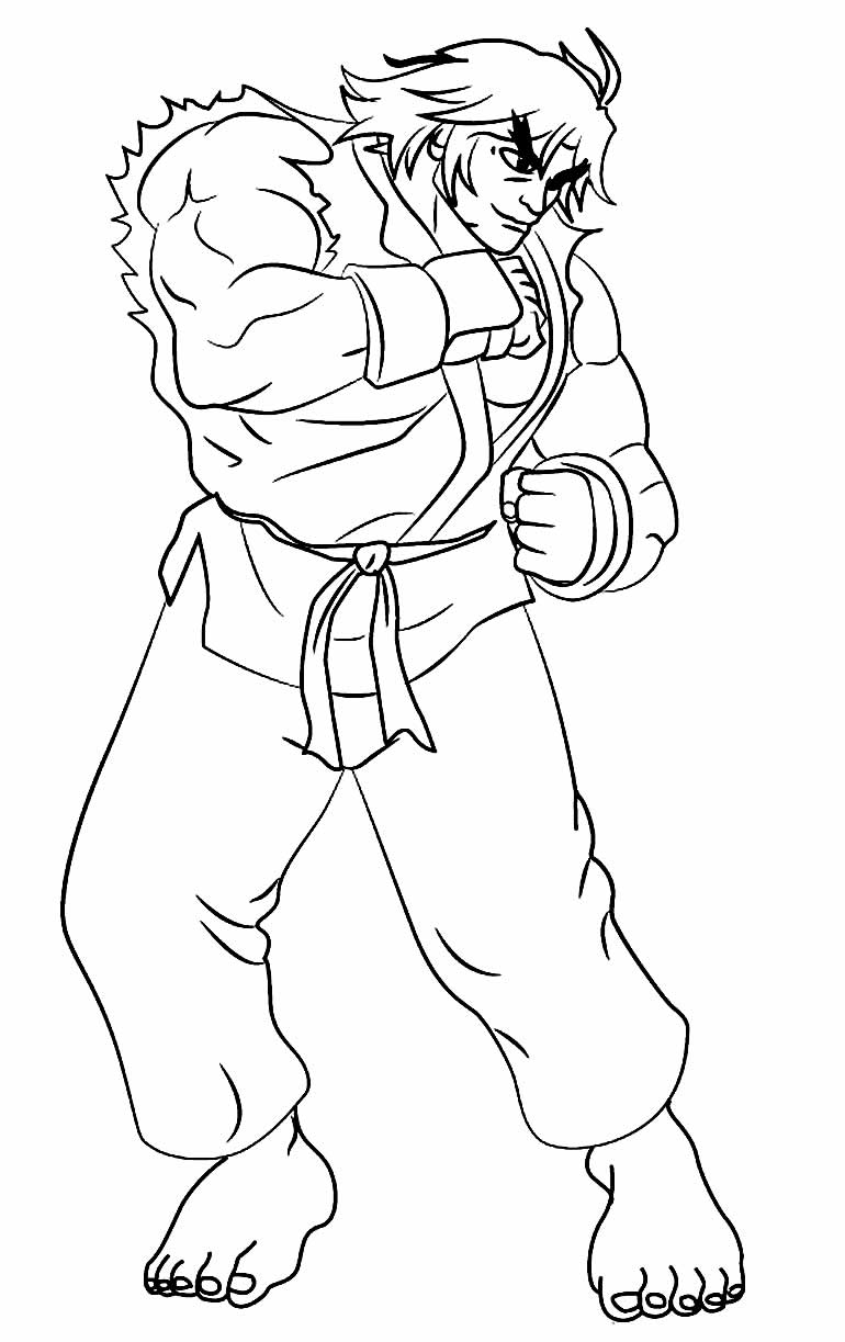 Desenhos de Street Fighter para colorir - Bora Colorir