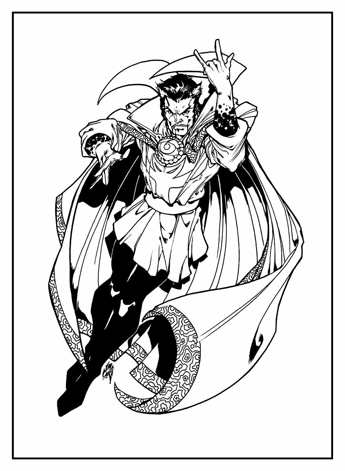 Desenhos do Doutor Estranho para colorir - Bora Colorir Desenhos do Doutor Estranho para colorir - Bora Colorir