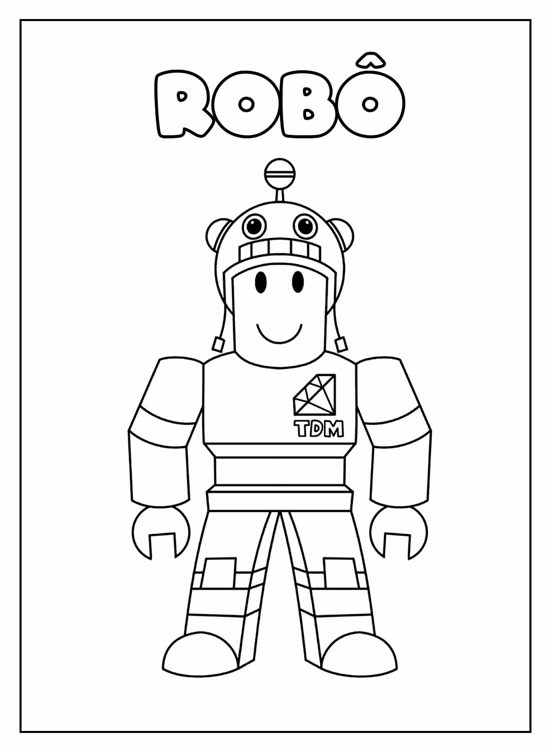Desenhos Educativos de Roblox para colorir - Bora Colorir