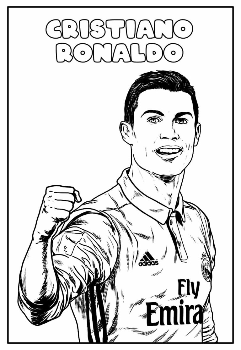 Desenhos De Cristiano Ronaldo Para Colorir Bora Colorir