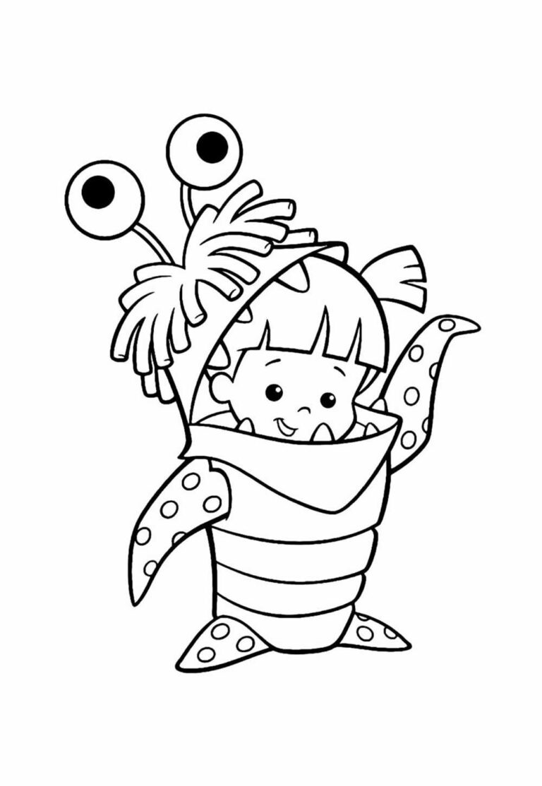 Desenhos de Monstros SA para colorir - Bora Colorir