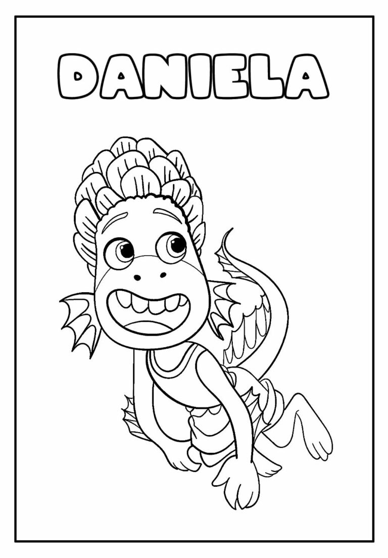Desenhos de Luca para colorir - Bora Colorir