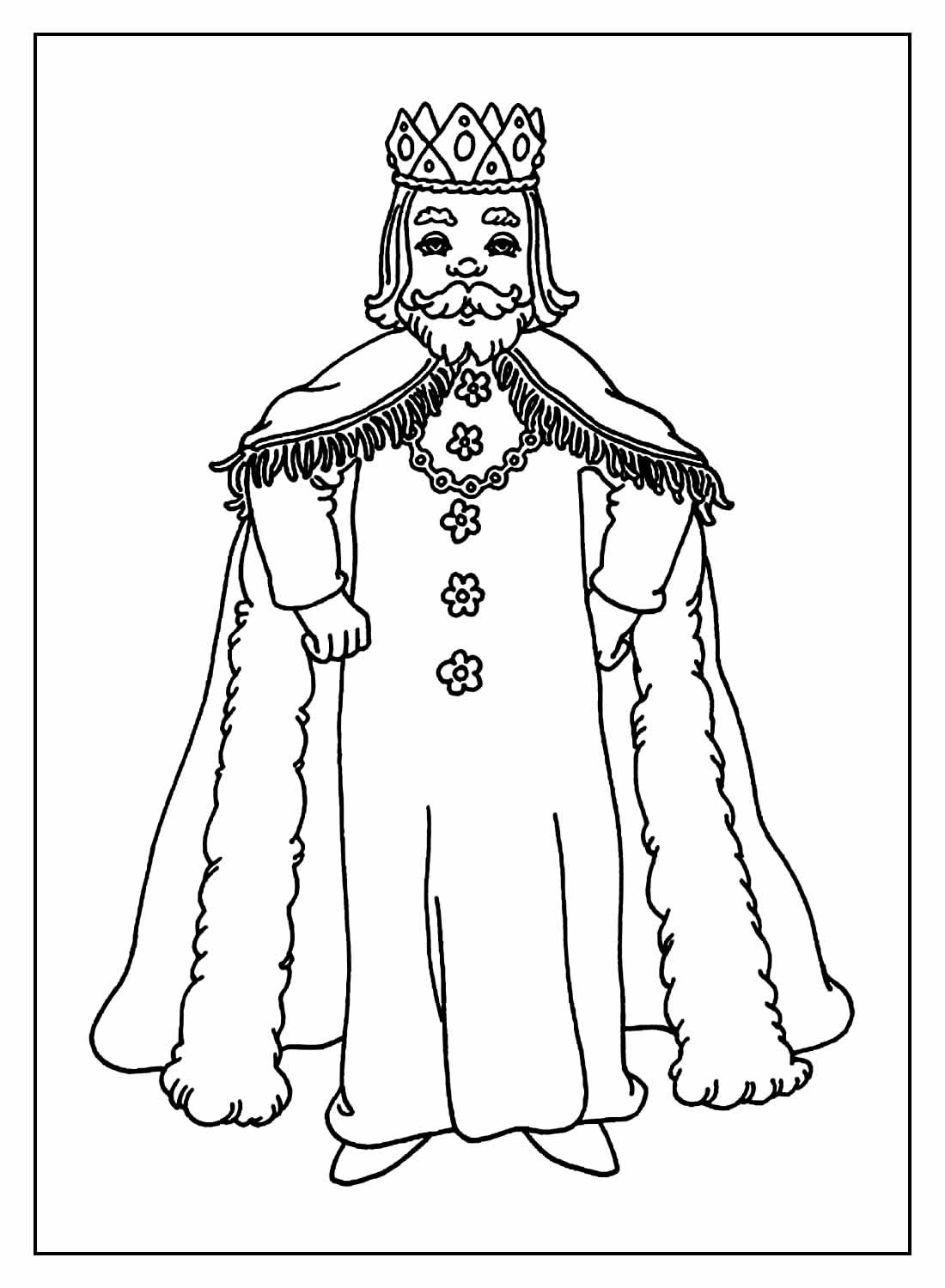 Desenhos de Rei para colorir - Bora Colorir