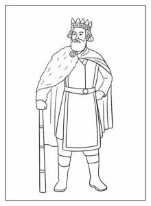 Desenhos de Rei para colorir - Bora Colorir
