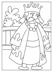 Desenhos de Rei para colorir - Bora Colorir